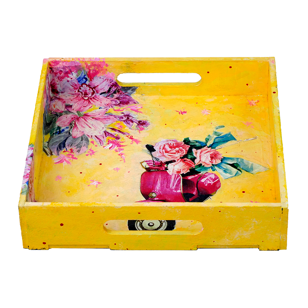 Decorative Multipurpose Tray by Penkraft - Exclusively hand-painted in ...