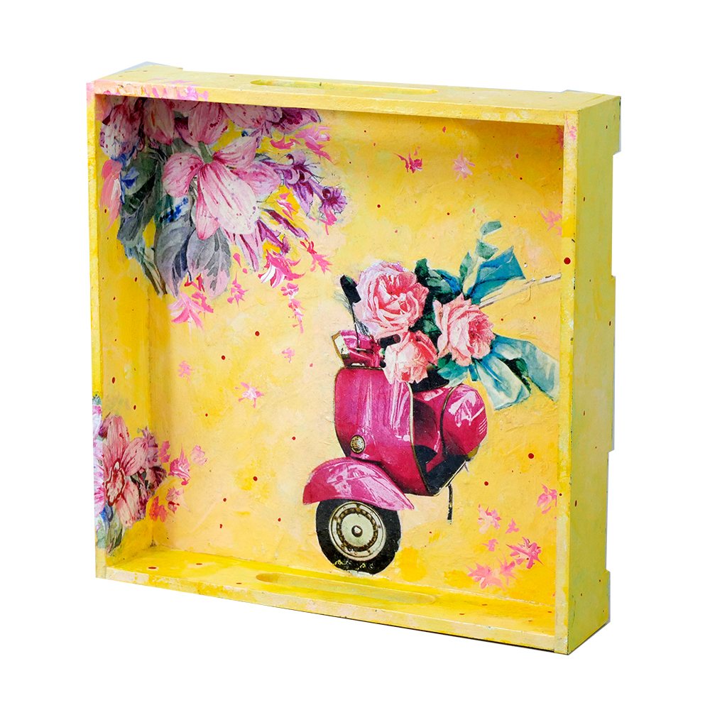 Decorative Multipurpose Tray by Penkraft - Exclusively hand-painted in ...