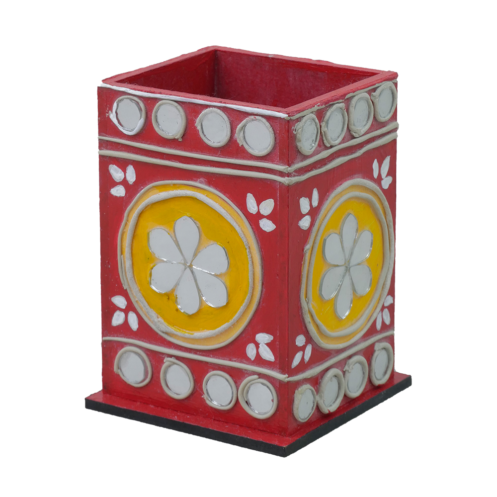 Decorative Pen Stand hand-painted with an original Lippan Art design by ...