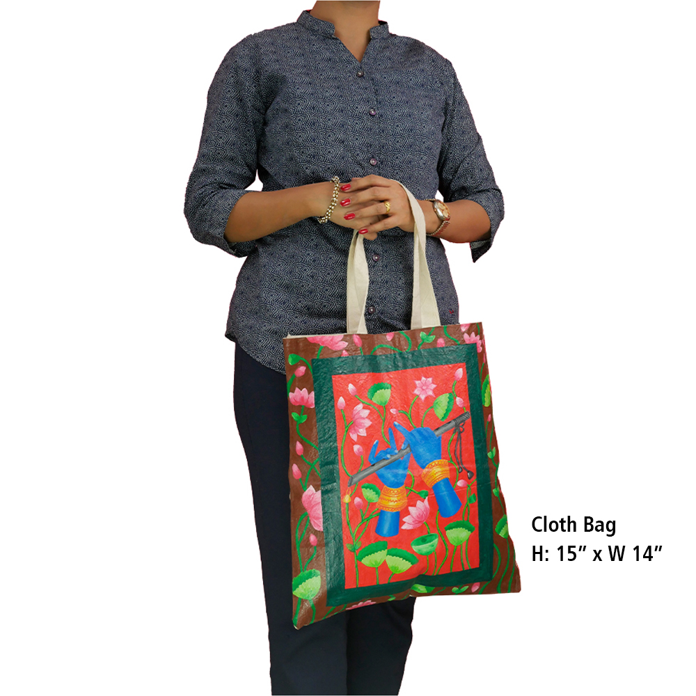 Exquisite hand-painted Cloth Bag with an original Pichwai Painting ...